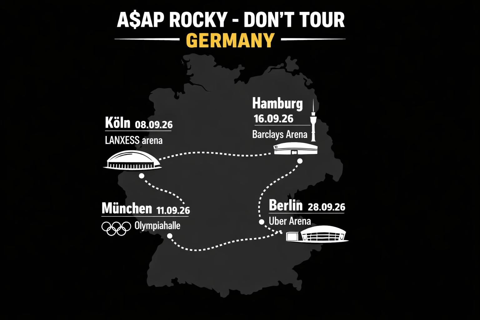 ASAP Rocky Tour 2026: Deutschland-Termine, Tickets, Vorverkauf